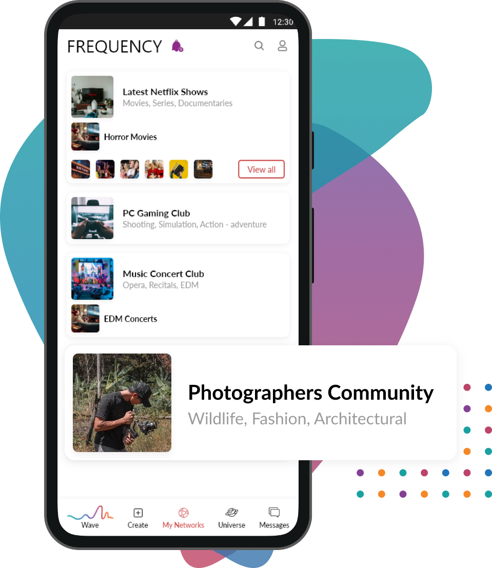 Frequency People - The network generator