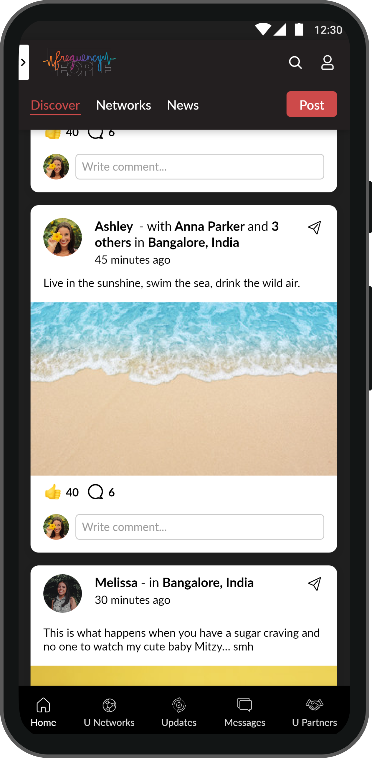 Frequency People - The network generator